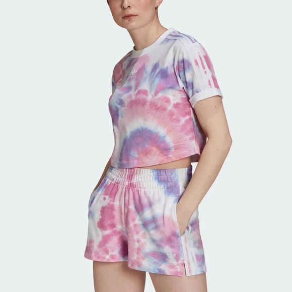 adidas | Tops | Adidas Originals Tie Dye Three Stripe Set | Poshmark